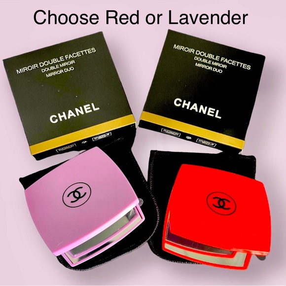 CHANEL | Makeup | Chanel Mirror Duo Compact Choose Red Or Purple New In ...